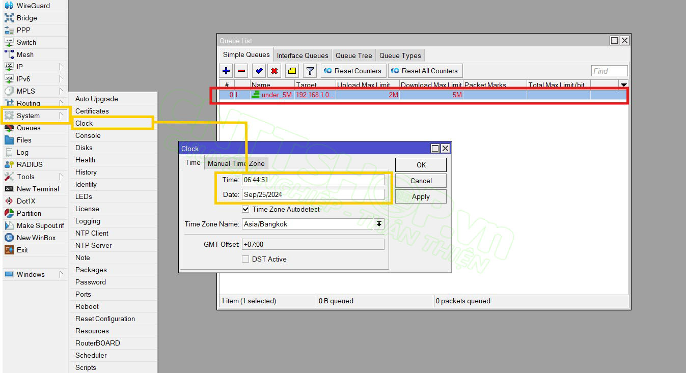 Cấu hình Giới hạn băng thông trên router Mikrotik (Simple Queue)